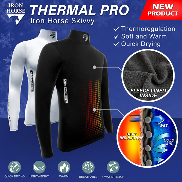 Skivvies, Race & Track » Iron Horse Thermal Pro Long Sleeve Skivvy ...